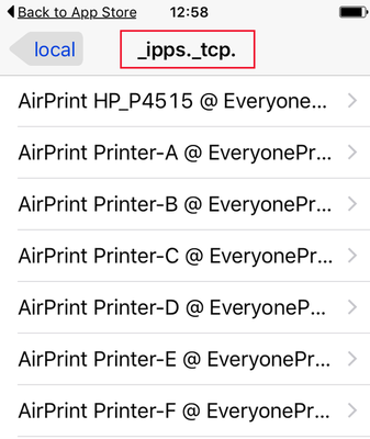 AirPrint: No Printers Visible on Apple iOS Devices